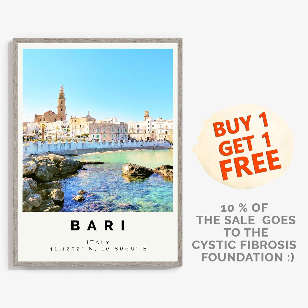 Bari Poster Colorful Print Bari Wall Art Bari Photo Decor - Etsy