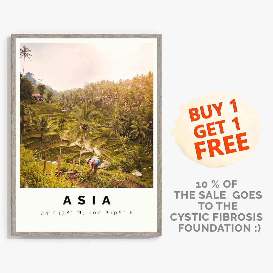 Asia Poster Colorful Print Asia Wall Art Asia Photo Decor - Etsy