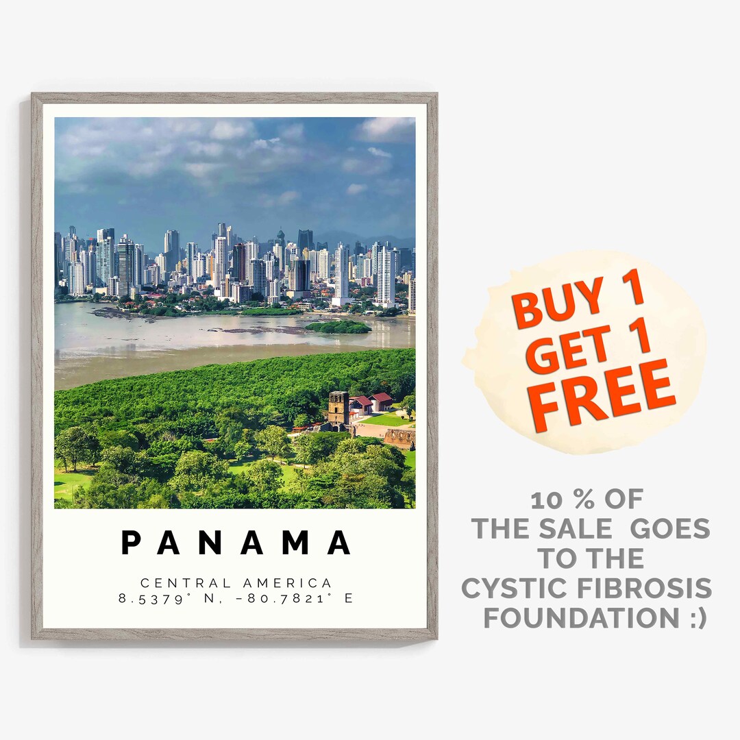 Panama Poster Colorful Print Panama Wall Art Panama Photo - Etsy
