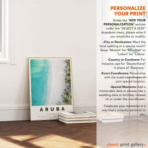 Aruba Poster Colorful Print, Aruba Wall Art, Aruba Photo Decor, Aruba ...