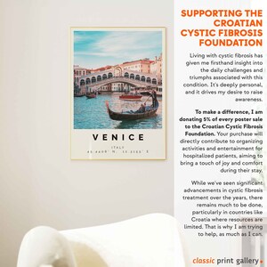 Venice Poster Colorful Print, Venice Wall Art, Venice Photo Decor ...