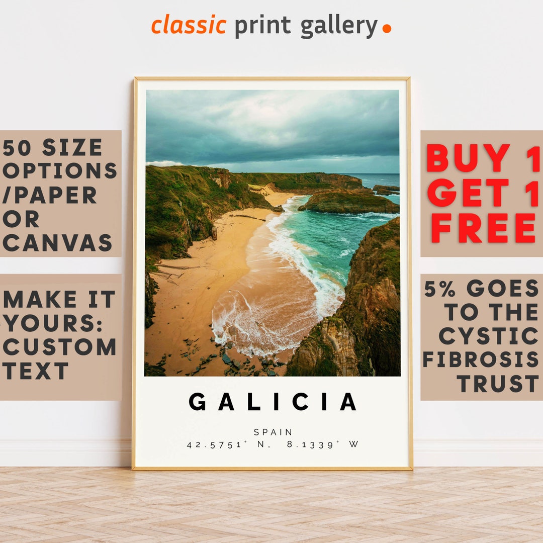 Galicia Poster Colorful Print, Galicia Wall Art, Galicia Photo Decor ...