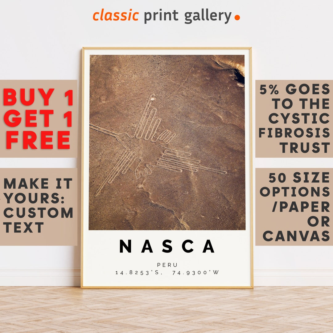Nasca Print,nasca Wall Art,nasca Colorful Poster,personalized Birthday ...