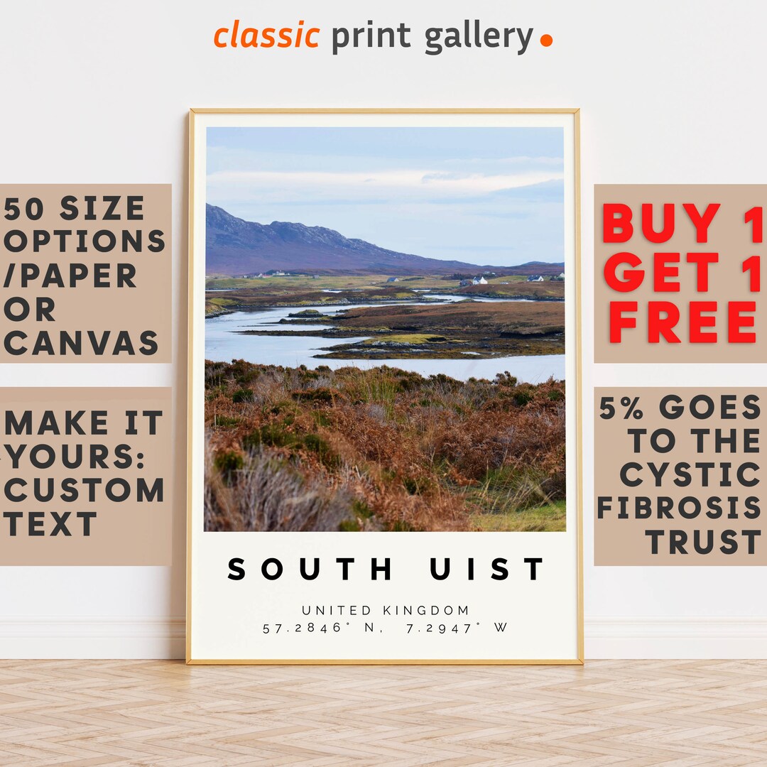 South Uist Poster Colorful Print, South Uist Wall Art, South Uist Photo ...