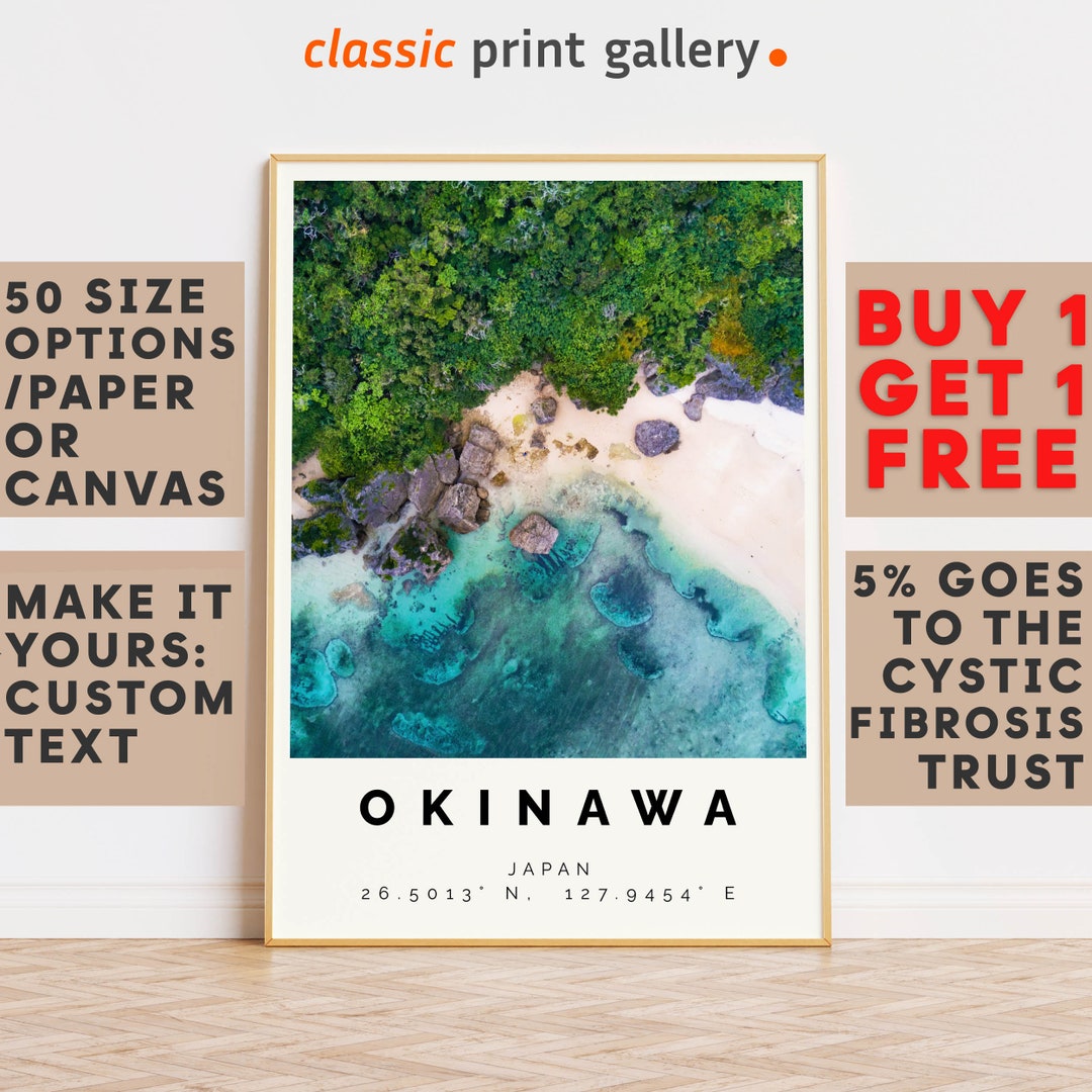 Okinawa Poster Colorful Print, Okinawa Wall Art, Okinawa Photo Decor ...