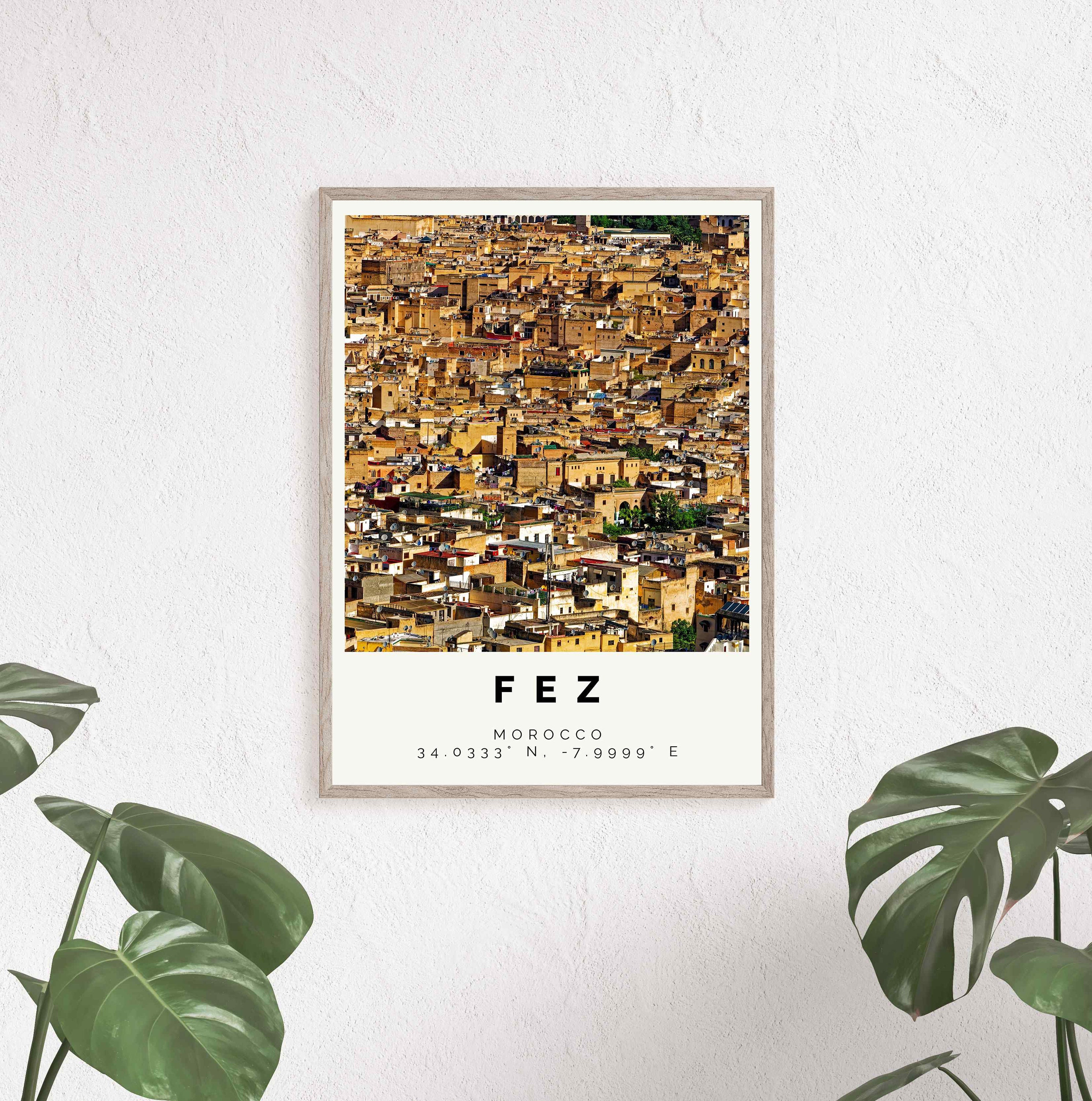 Fez Poster Colorful Print Fez Wall Art Fez Photo Decor Fez - Etsy