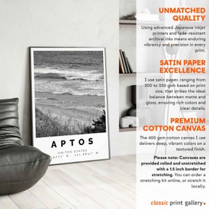 Aptos Poster, Aptos Print, Aptos Photo, Black and White, Travel Gift ...