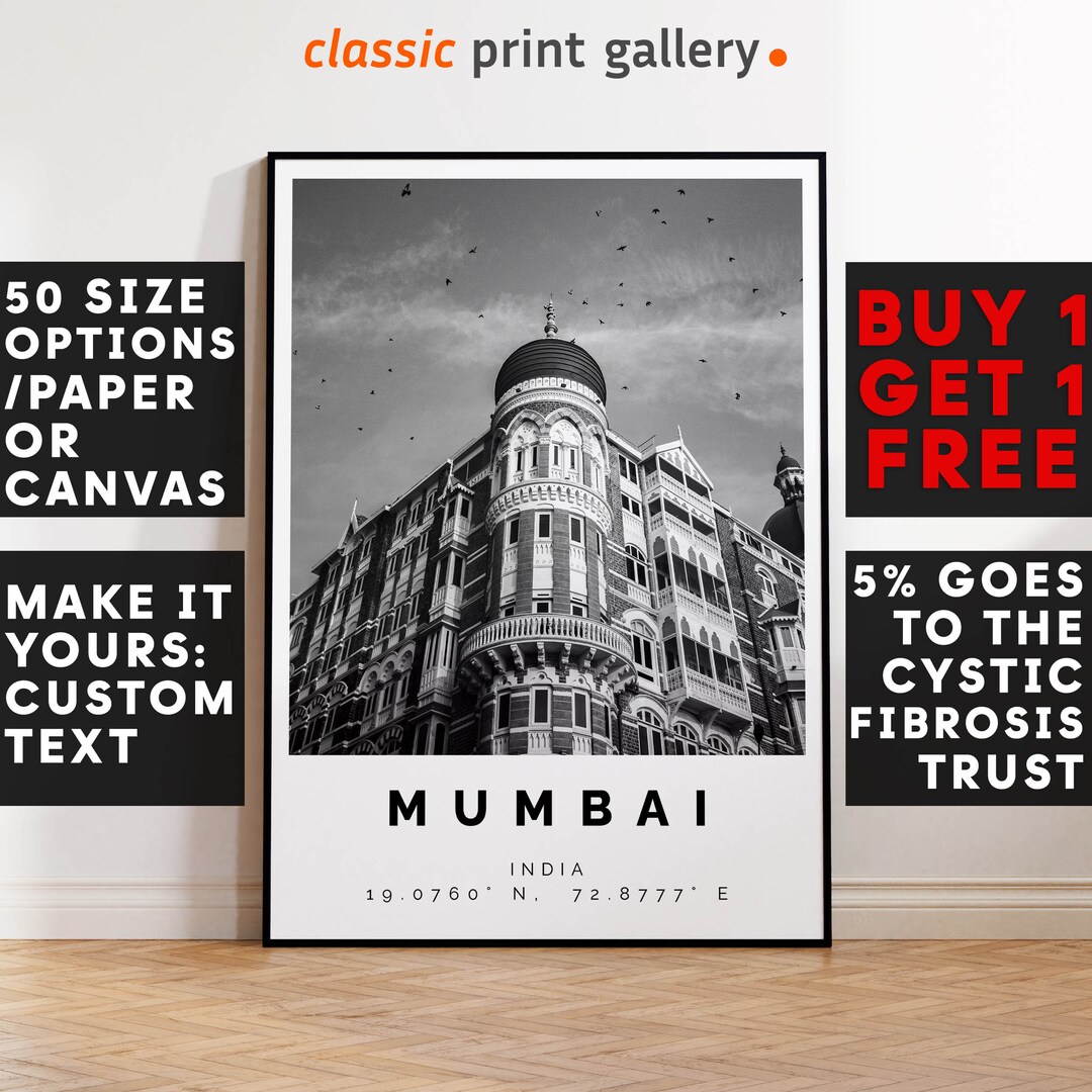 Mumbai Poster, Mumbai Print, Mumbai Photo, Mumbai Wall Art, Gift Art ...