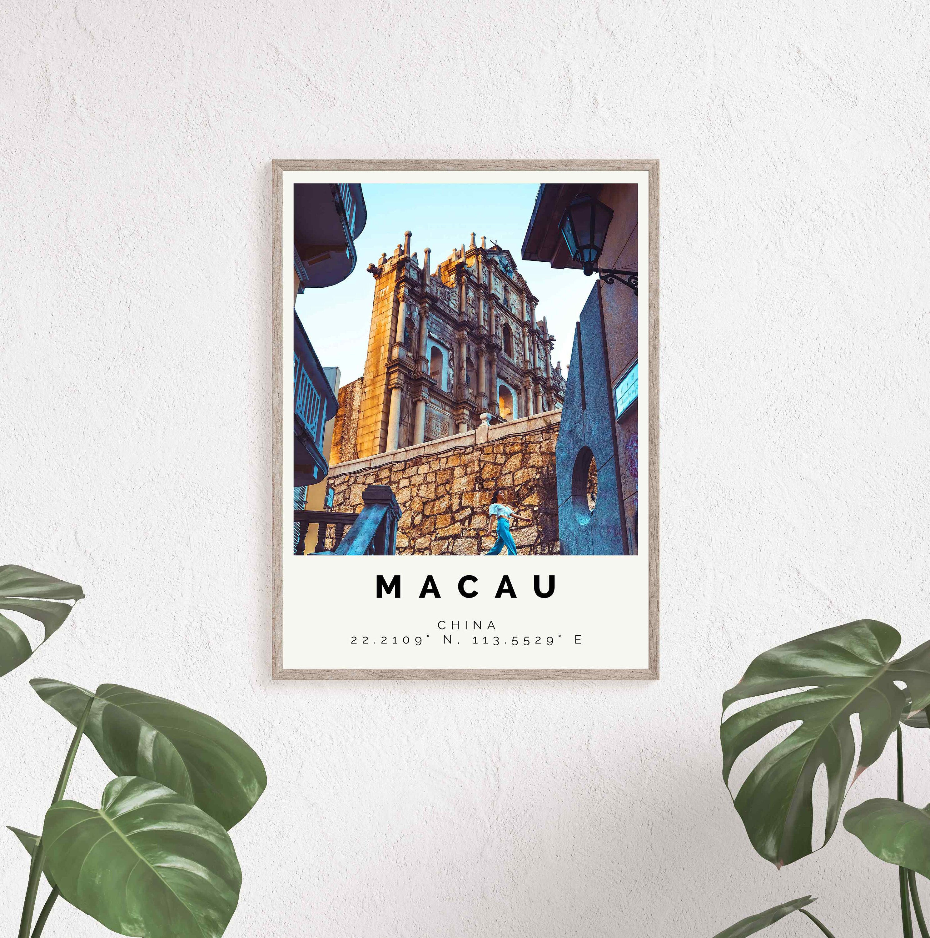 Macau Poster Colorful Print Macau Wall Art Macau Photo - Etsy