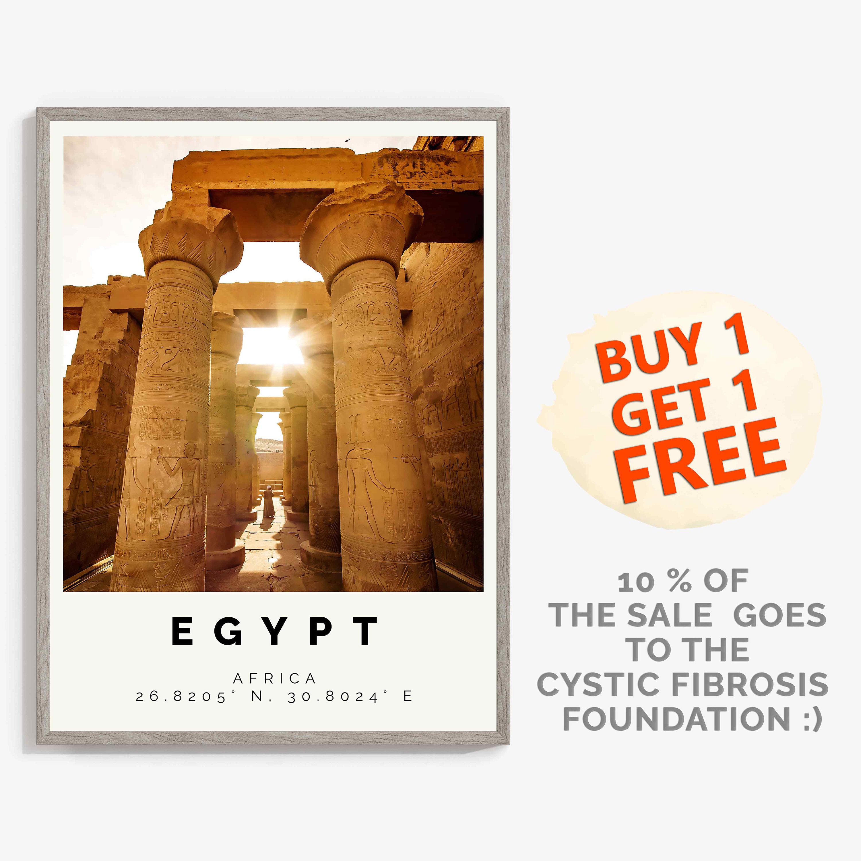 Egypt Poster Colorful Print Egypt Wall Art Egypt Photo - Etsy