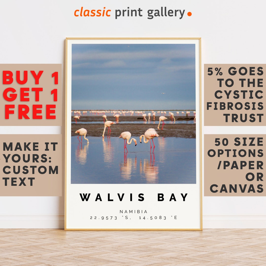 Walvis Bay Print,walvis Bay Wall Art,walvis Bay Colorful Poster ...