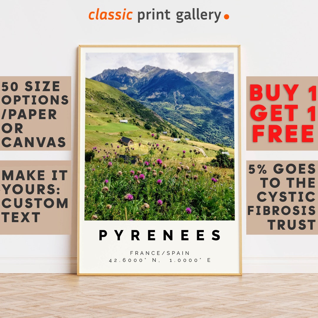 Pyrenees Poster Colorful Print, Pyrenees Wall Art, Pyrenees Photo Decor ...