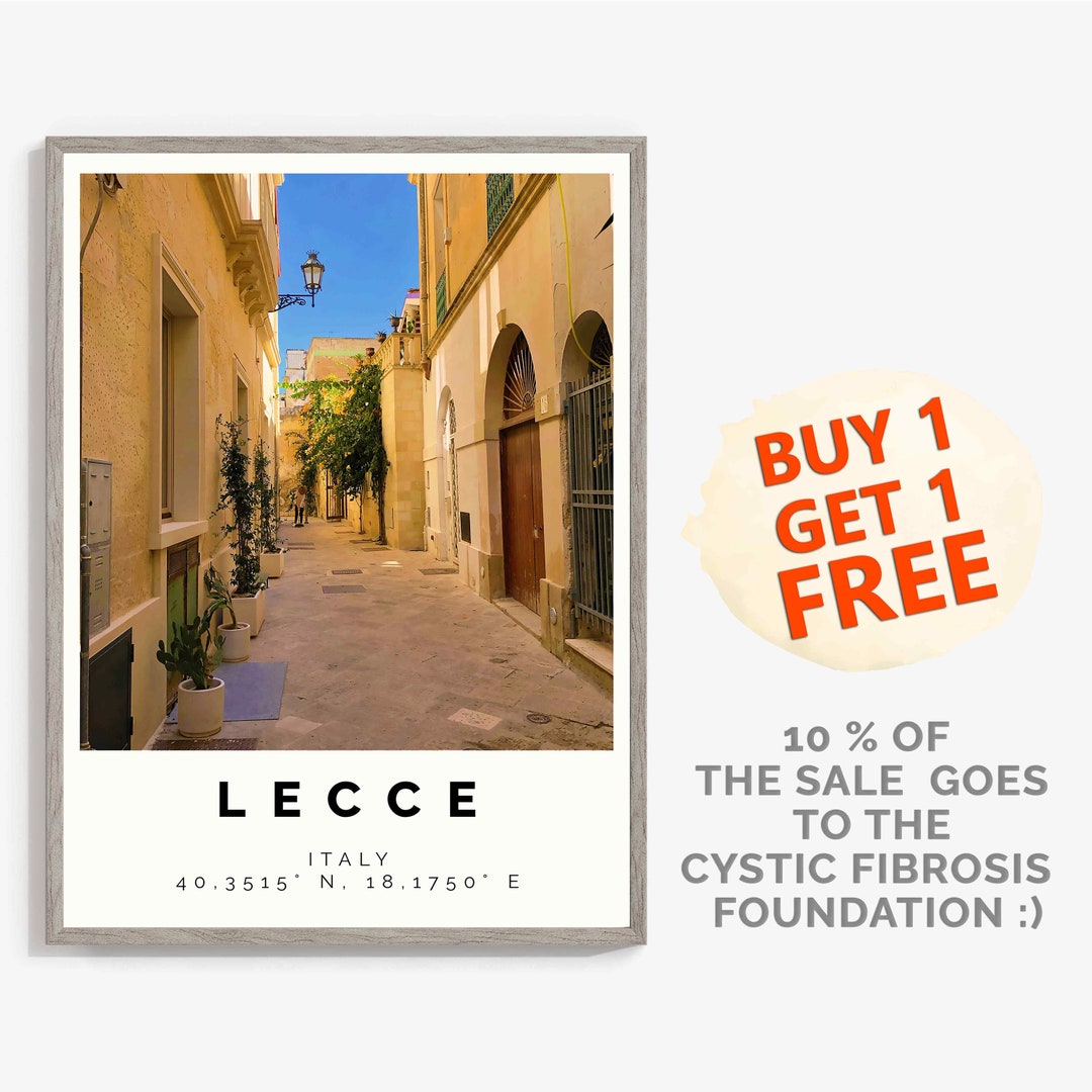 Lecce Poster Colorful Print Lecce Wall Art Lecce Photo - Etsy