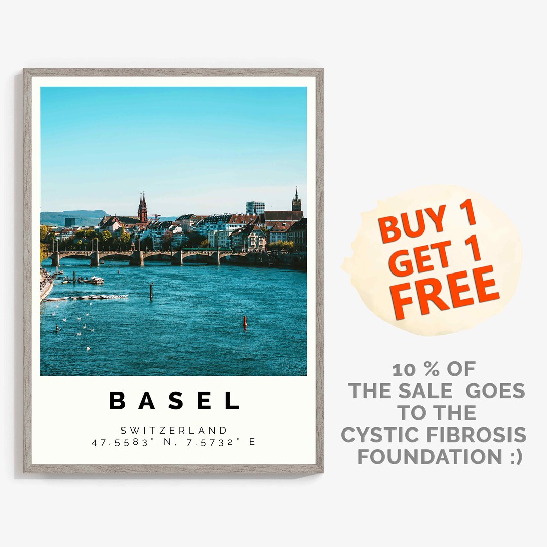 Basel Poster Colorful Print Basel Wall Art Basel Photo - Etsy