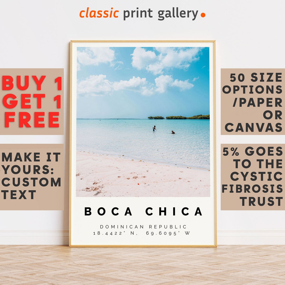 Boca Chica Print Colorful Poster|boca Chica Wall Art|boca Chica Travel ...