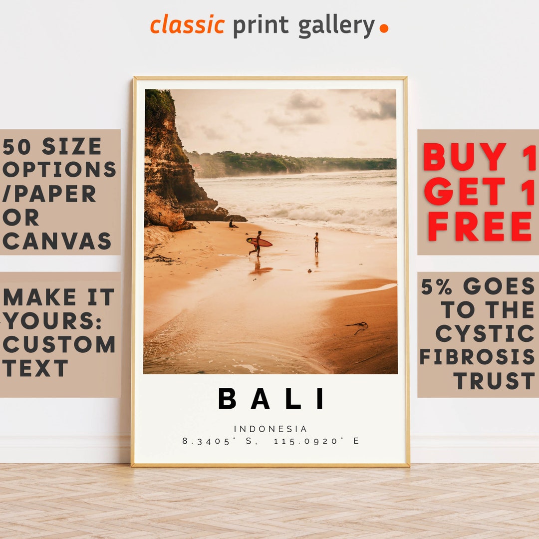 Bali Poster Colorful Print, Bali Wall Art, Bali Photo Decor, Bali Gift ...