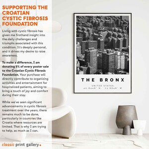 Bronx Poster Black and White Print, Bronx Wall Art, Bronx Travel Photo ...