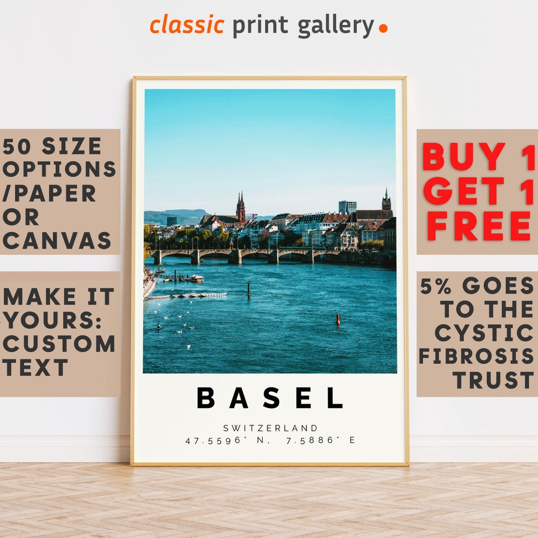 Basel Poster Colorful Print, Basel Wall Art, Basel Photo Decor, Basel ...