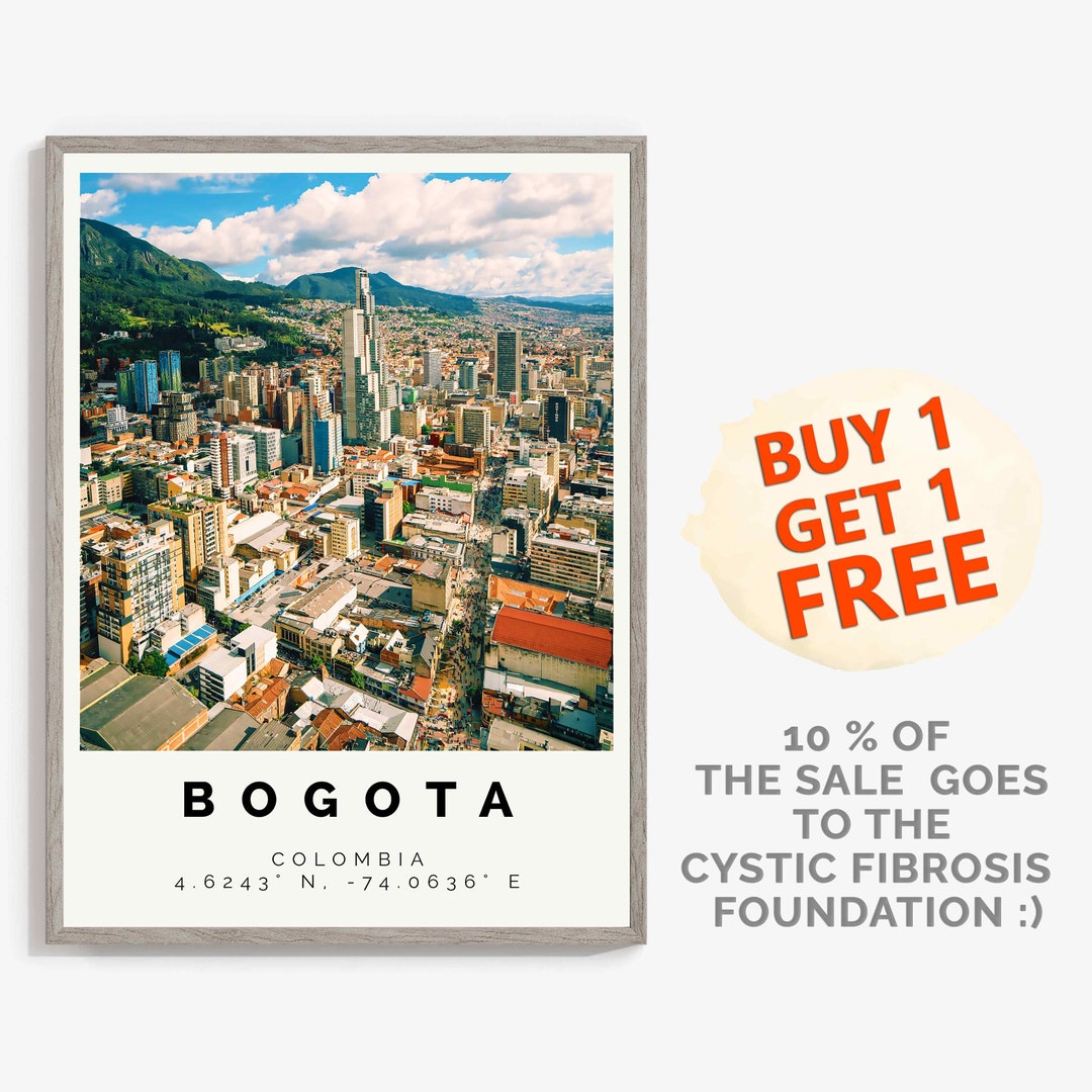 Bogota Poster Colorful Print Bogota Wall Art Bogota Photo - Etsy