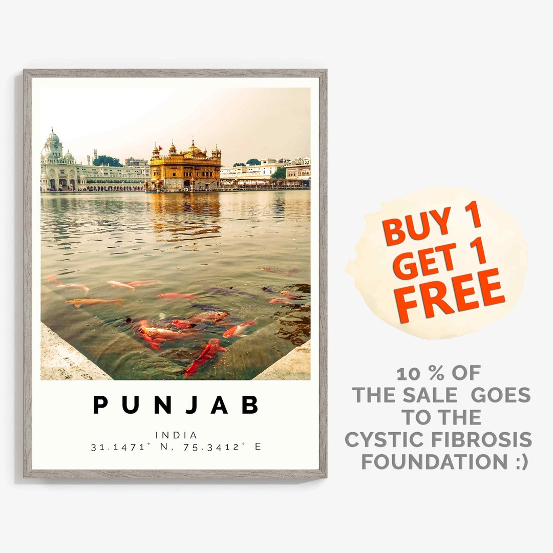 Punjab Poster Colorful Print Punjab Wall Art Punjab Photo - Etsy