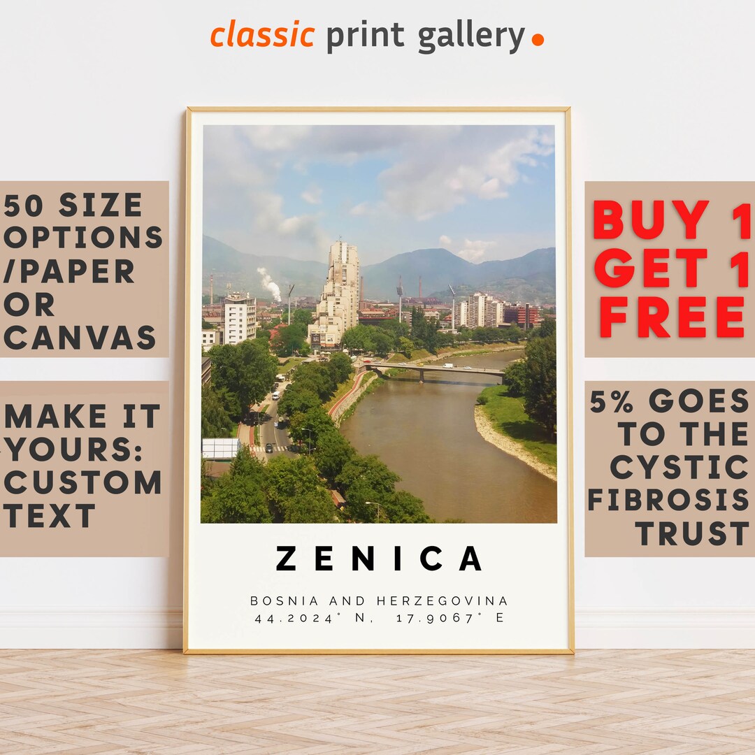 Zenica Poster Colorful Print, Zenica Wall Art, Zenica Photo Decor ...