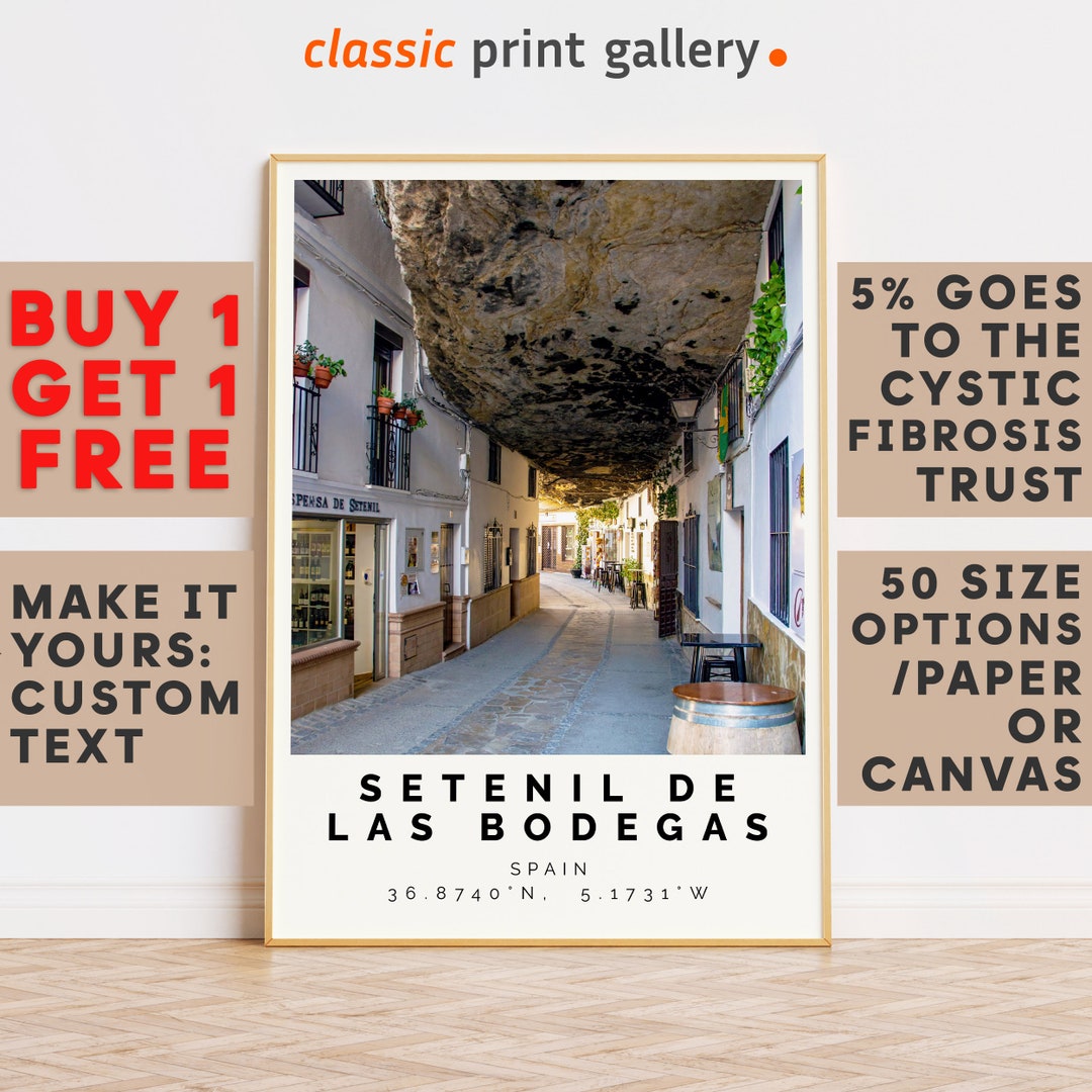 Setenil De Las Bodegas Print Wall Art Colorful Poster,personalized ...