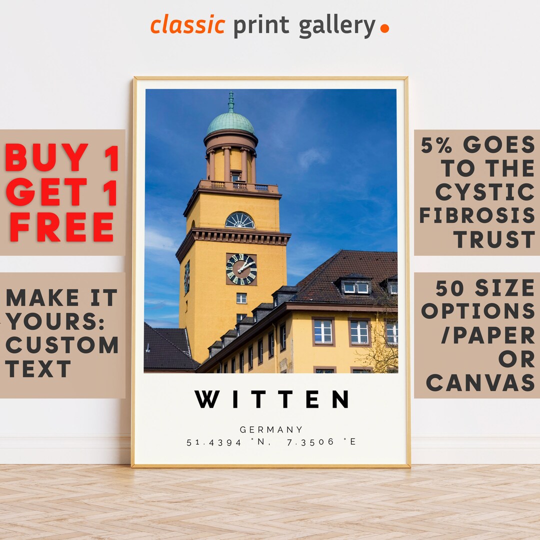 Witten Print,Witten Wall Art,Witten Colorful Poster,Personalized ...