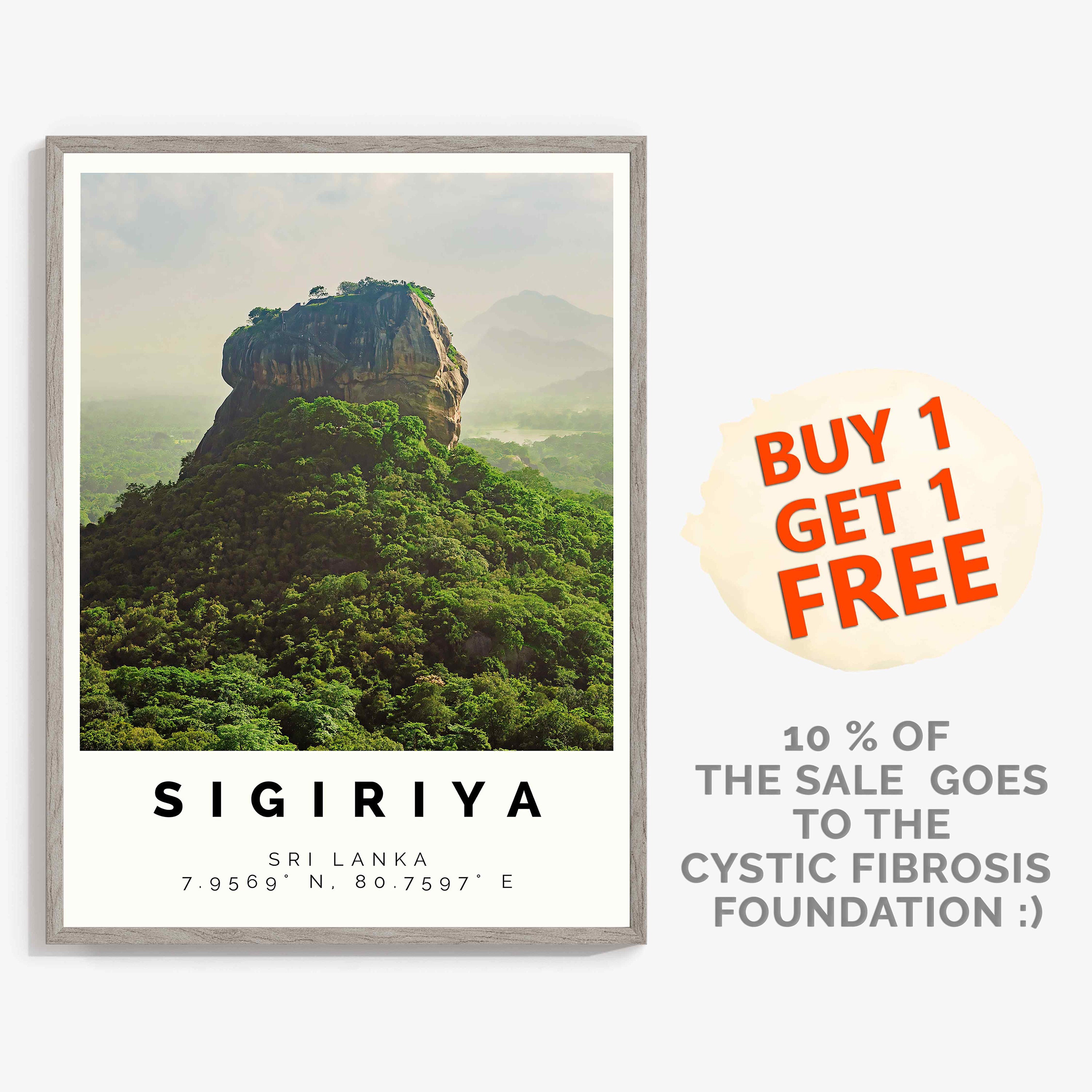 Sigiriya Poster Colorful Print Sigiriya Wall Art Sigiriya - Etsy