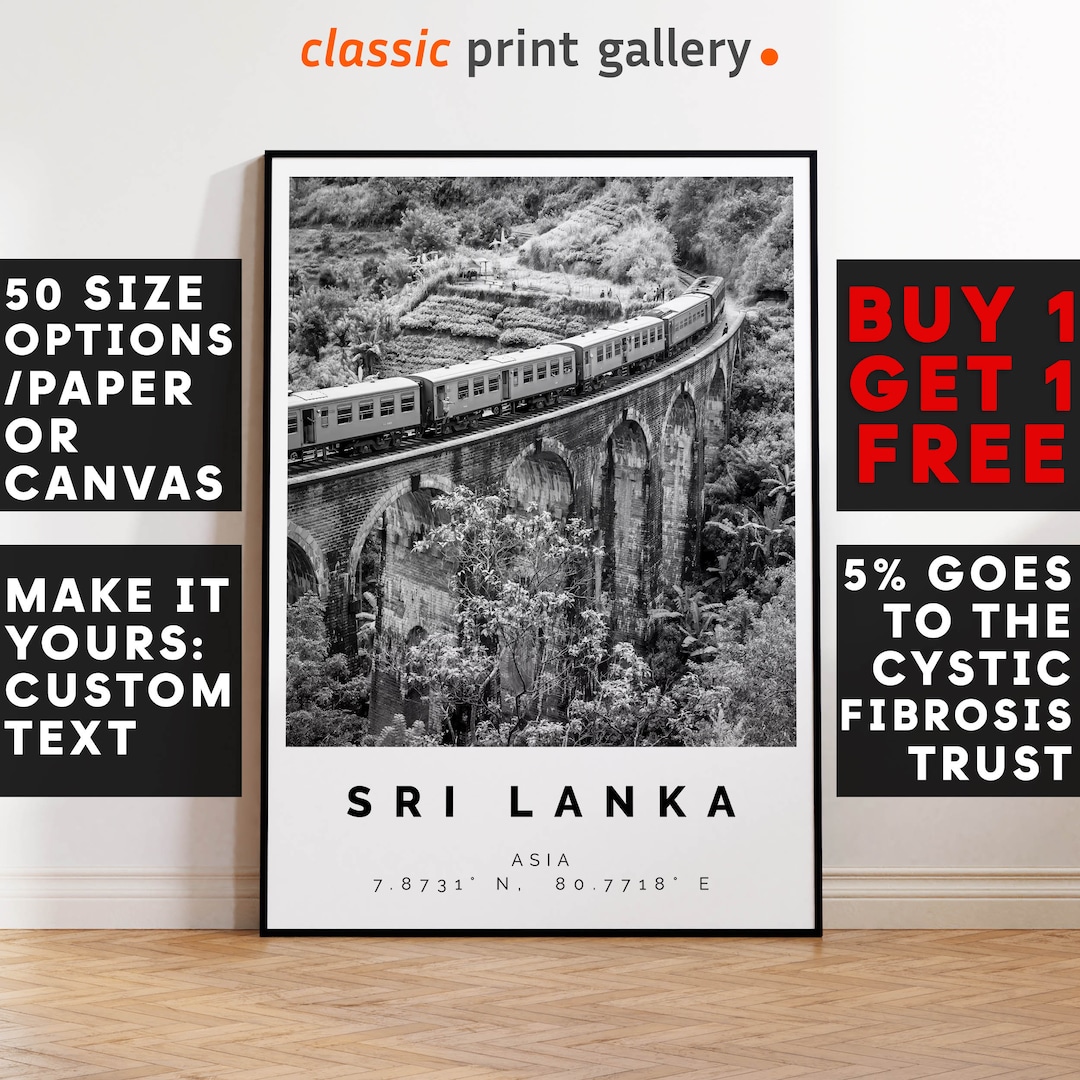 Sri Lanka Poster Print, Sri Lanka Wall Art, Housewarming Gift ...