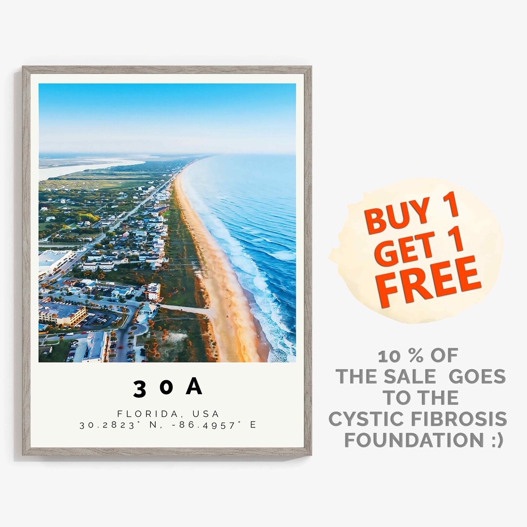 30a Poster Colorful Print 30a Wall Art 30a Photo Decor 30a - Etsy