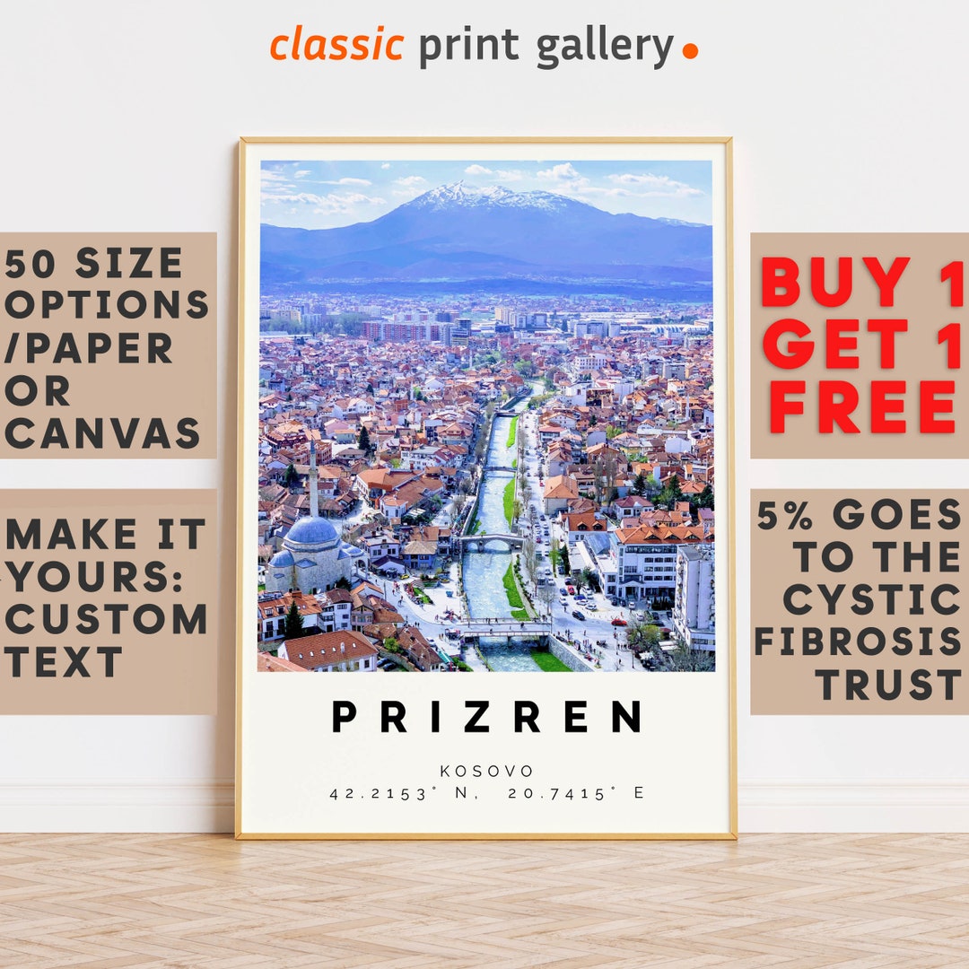 Prizren Poster Colorful Print, Prizren Wall Art, Prizren Photo Decor ...