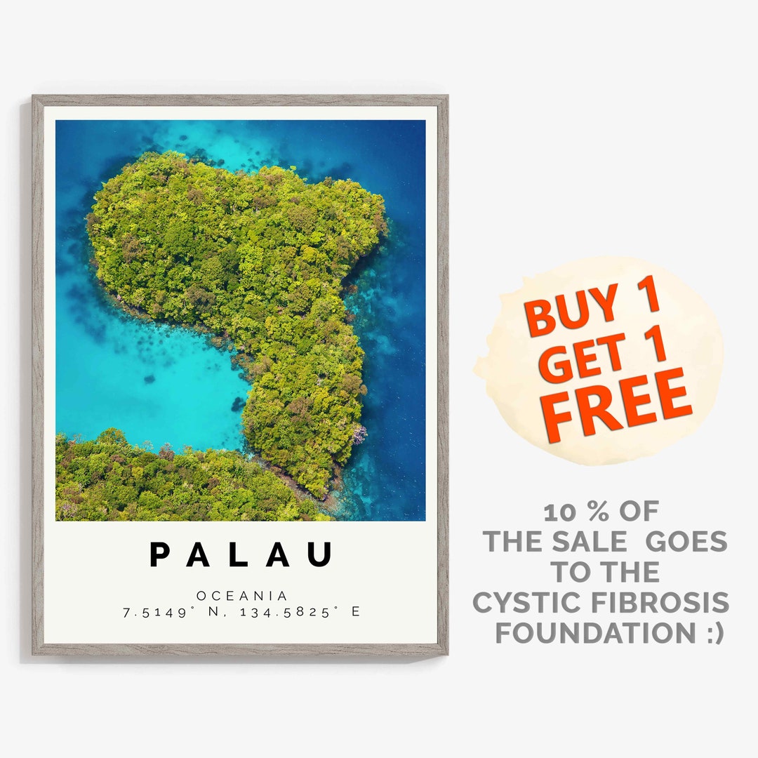 Palau Poster Colorful Print Palau Wall Art Palau Photo - Etsy