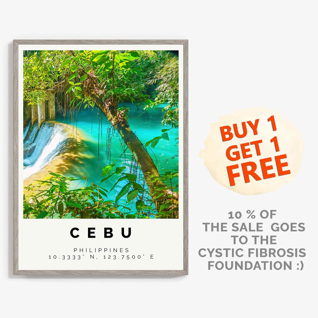 Cebu Poster Colorful Print Cebu Wall Art Cebu Photo Decor - Etsy