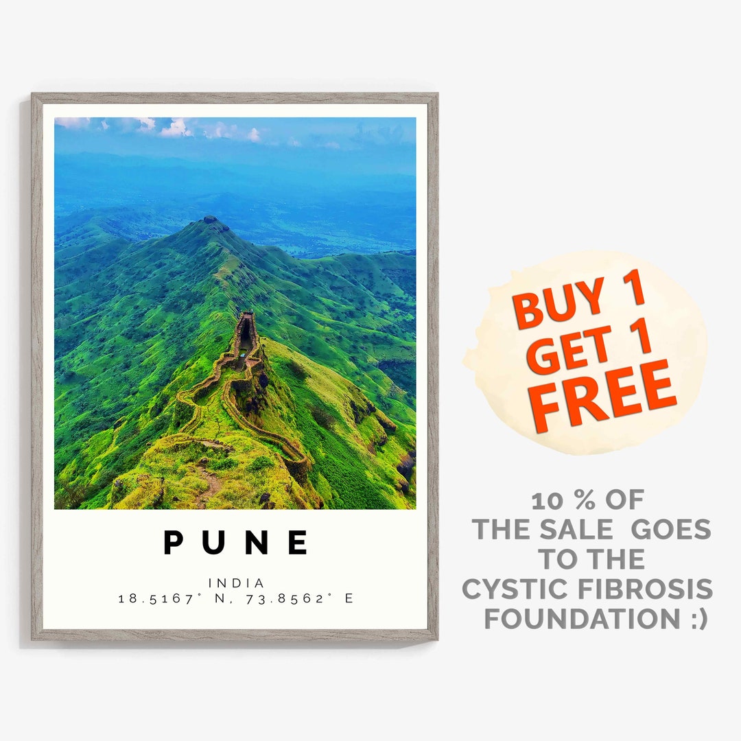 Pune Poster Colorful Print Pune Wall Art Pune Photo Decor - Etsy