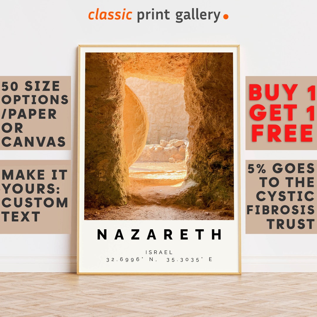Nazareth Poster Colorful Print, Nazareth Wall Art, Nazareth Photo Decor ...