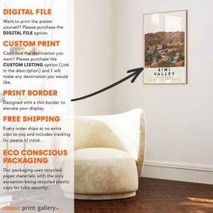 Simi Valley Poster Colorful Print, Simi Valley Wall Art, Simi Valley ...