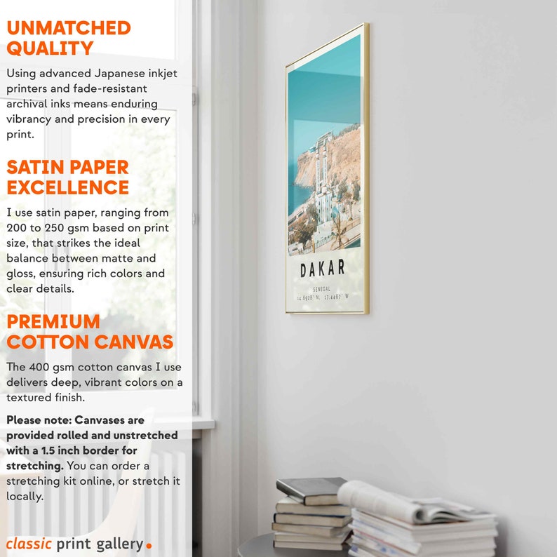Dakar Poster Colorful Print, Dakar Wall Art, Dakar Photo Decor, Dakar ...