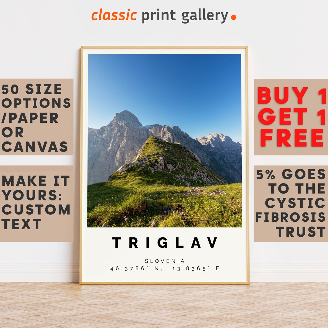 Triglav Poster Colorful Print, Triglav Wall Art, Triglav Photo Decor ...