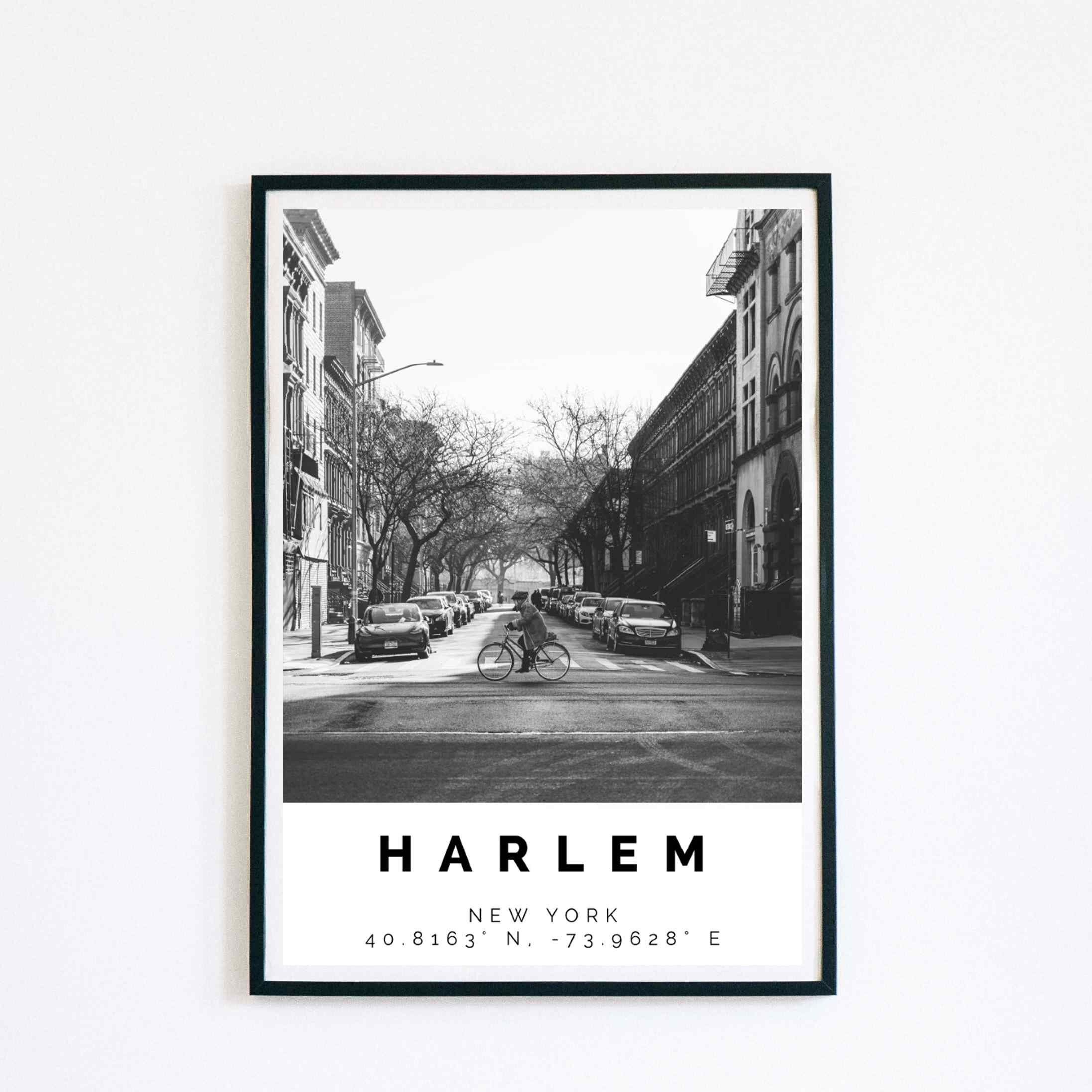 Harlem Print Black and White Photo Harlem Wall Art Harlem - Etsy