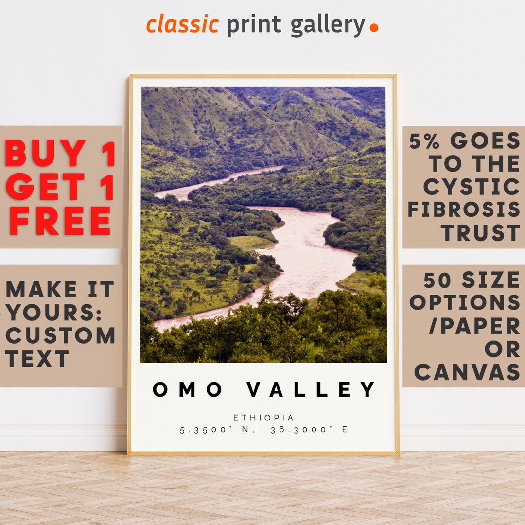 Omo Valley Print,omo Valley Wall Art,omo Valley Colorful Poster ...