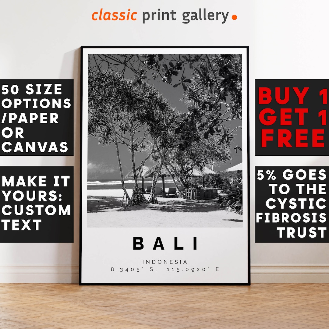 Bali Poster Print, Bali Wall Art, Housewarming Gift, Housewarming ...