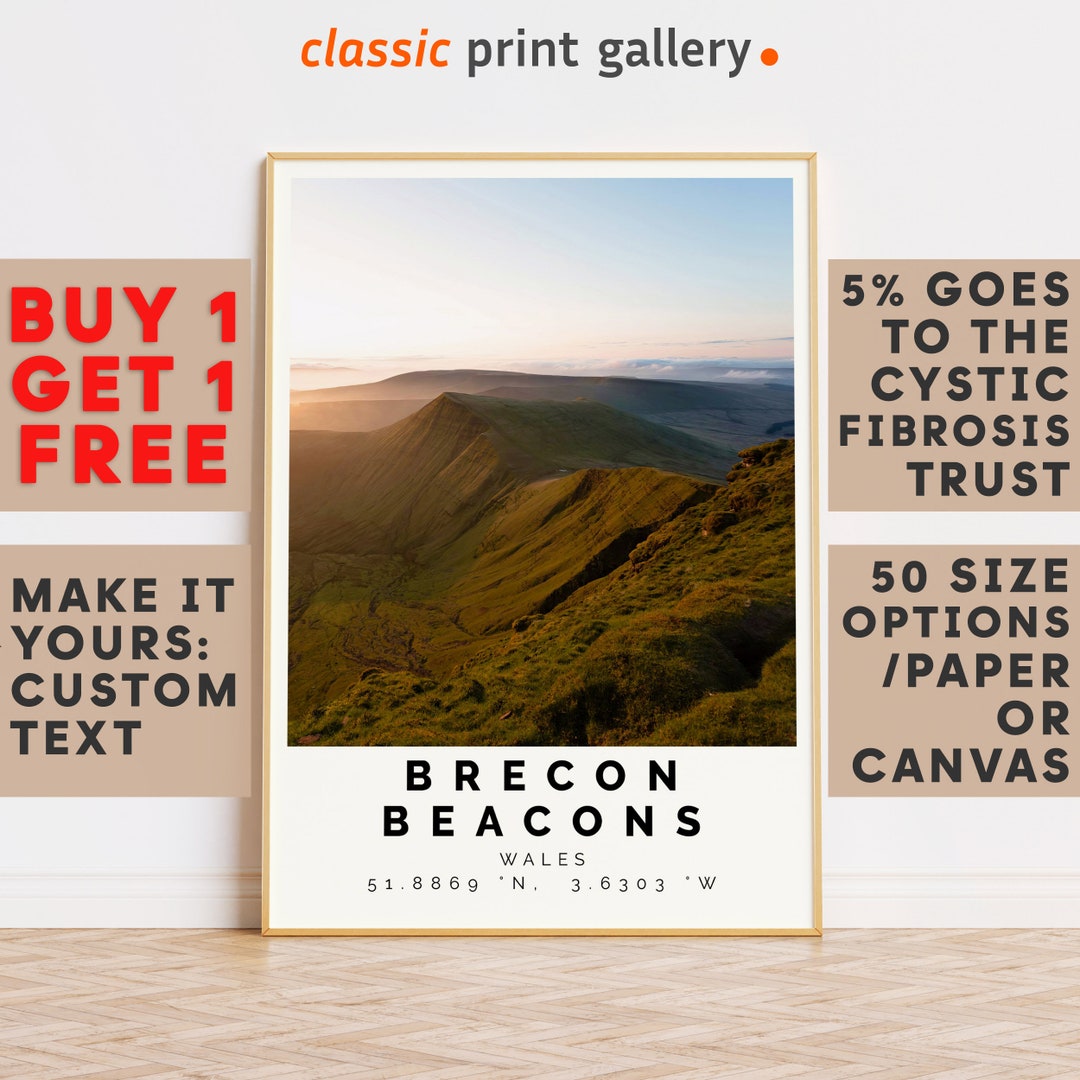 Brecon Beacons Print,brecon Beacons Wall Art,brecon Beacons Colorful ...