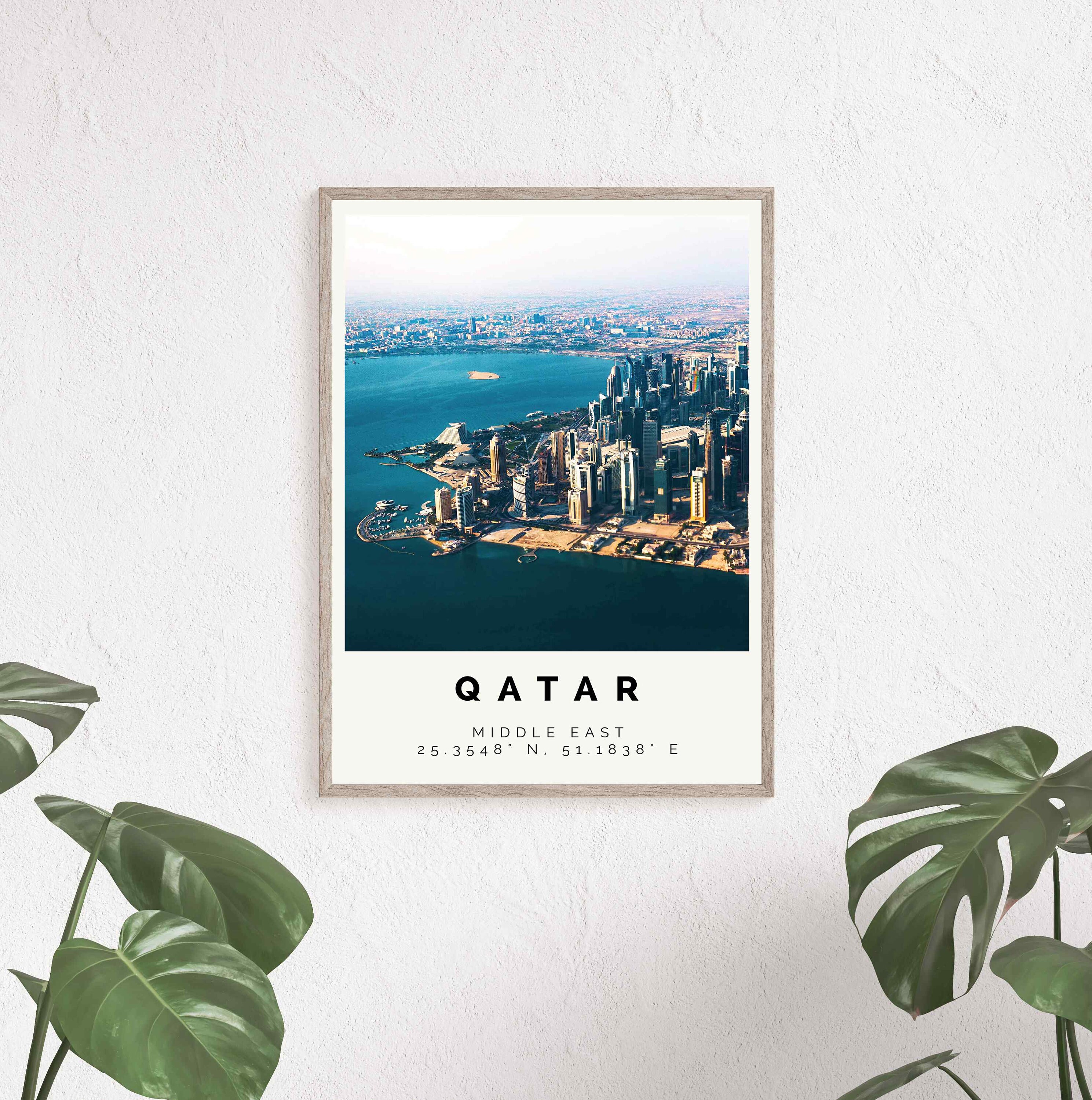 Qatar Poster Colorful Print Qatar Wall Art Qatar Photo - Etsy