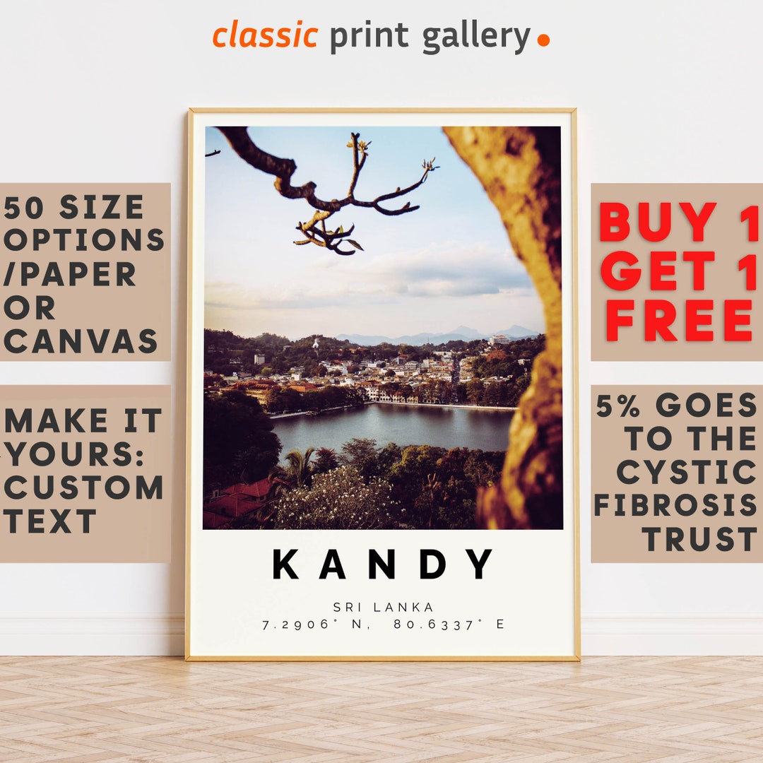Kandy Poster Colorful Print, Kandy Wall Art, Kandy Photo Decor, Kandy ...