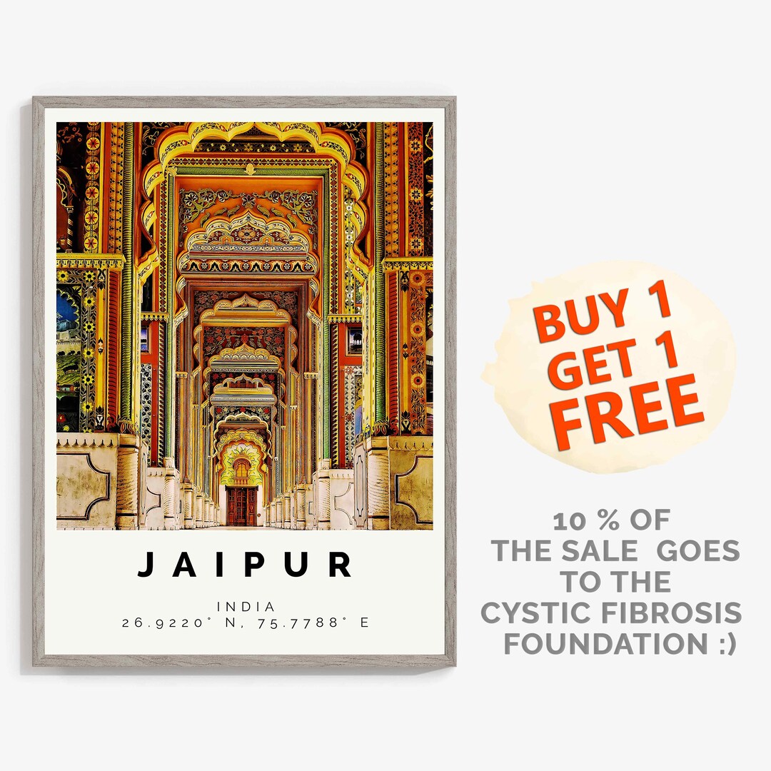 Jaipur Poster Colorful Print Jaipur Wall Art Jaipur Photo - Etsy