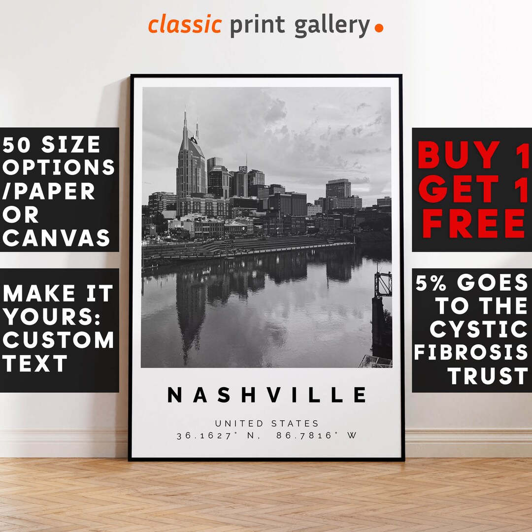 Nashville Poster,nashville Print,nashville Decor, Wall Art,nashville ...