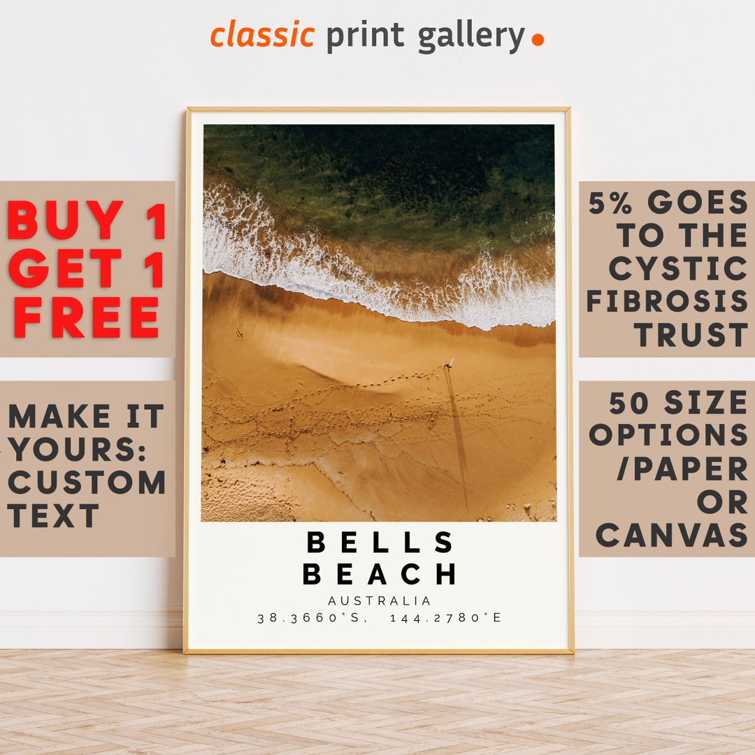 Surf Poster,bells Beach Print,bells Beach Wall Art,bells Beach BW ...