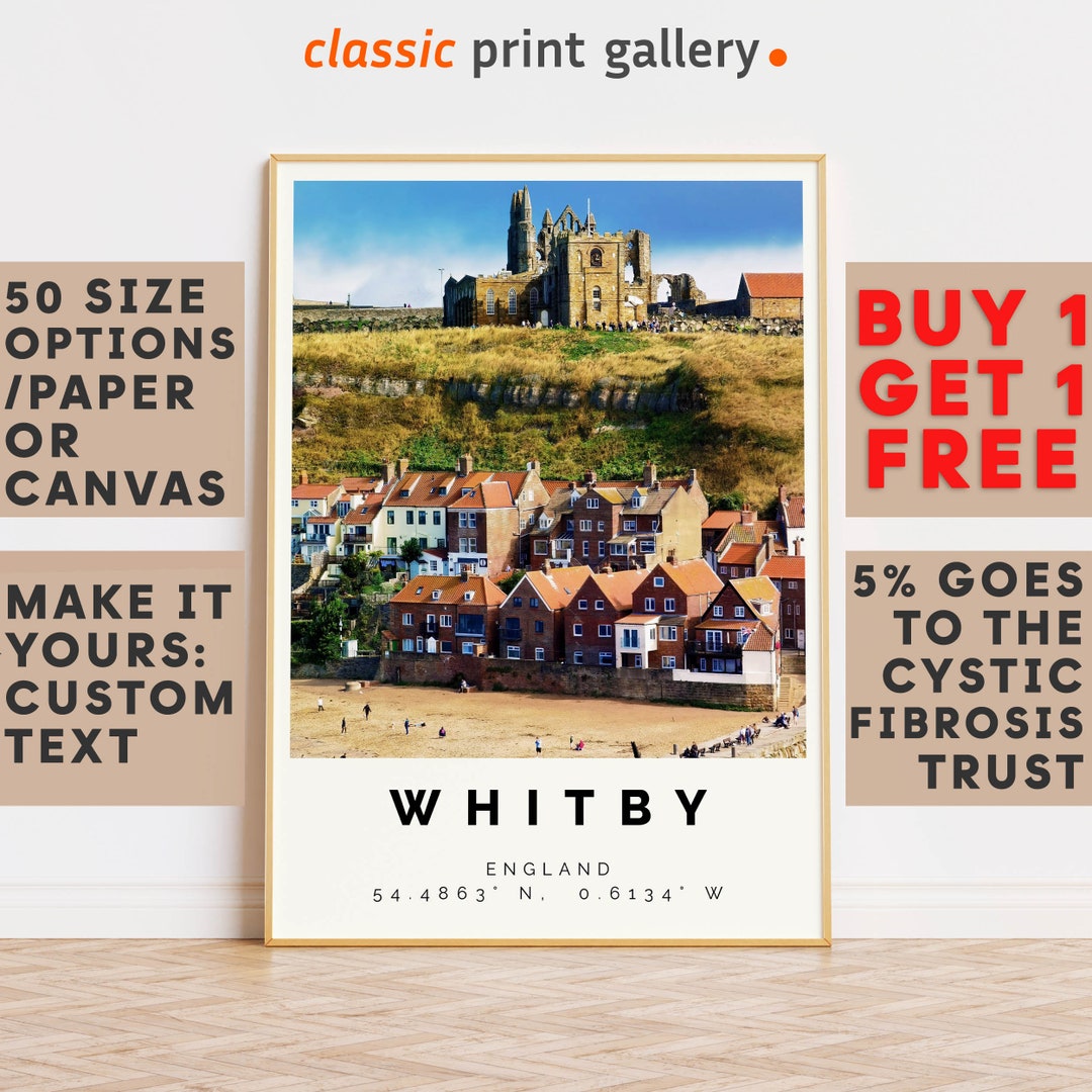 Whitby Poster Colorful Print, Whitby Wall Art, Whitby Photo Decor ...