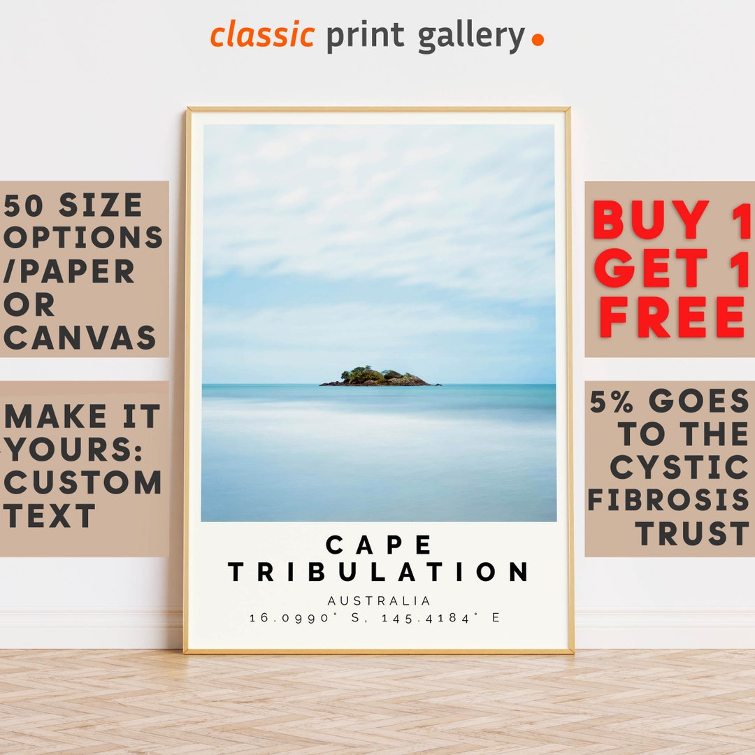 Cape Tribulation Poster Colorful Print, Cape Tribulation Wall Art ...