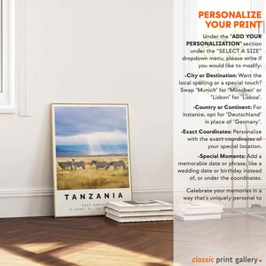 Tanzania Poster Colorful Print, Tanzania Wall Art, Tanzania Photo Decor ...